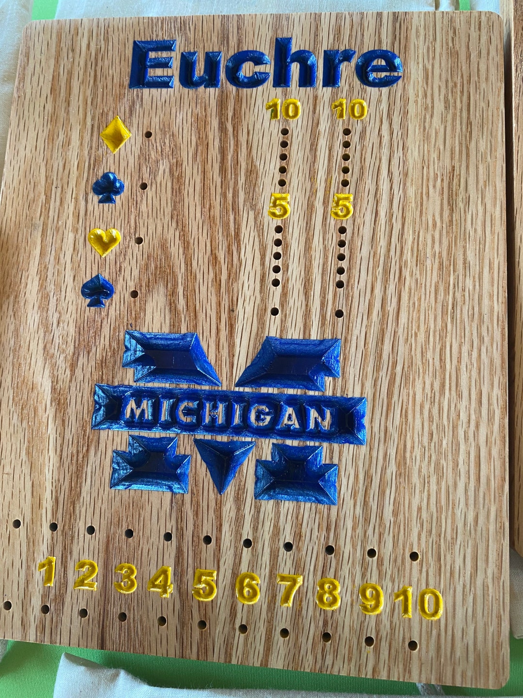 U of M Euchre Board - Etsy