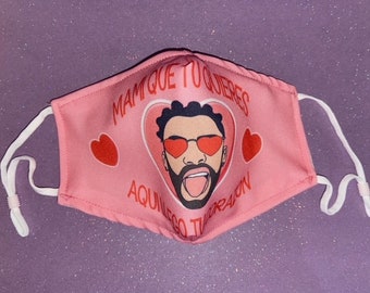 Bad Bunny Mask Face - Etsy