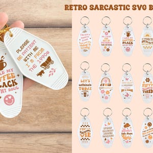 44 Sarcastic Motel Keychain Svg Bundle, Funny Keychain Svg, Snarky Svg ...