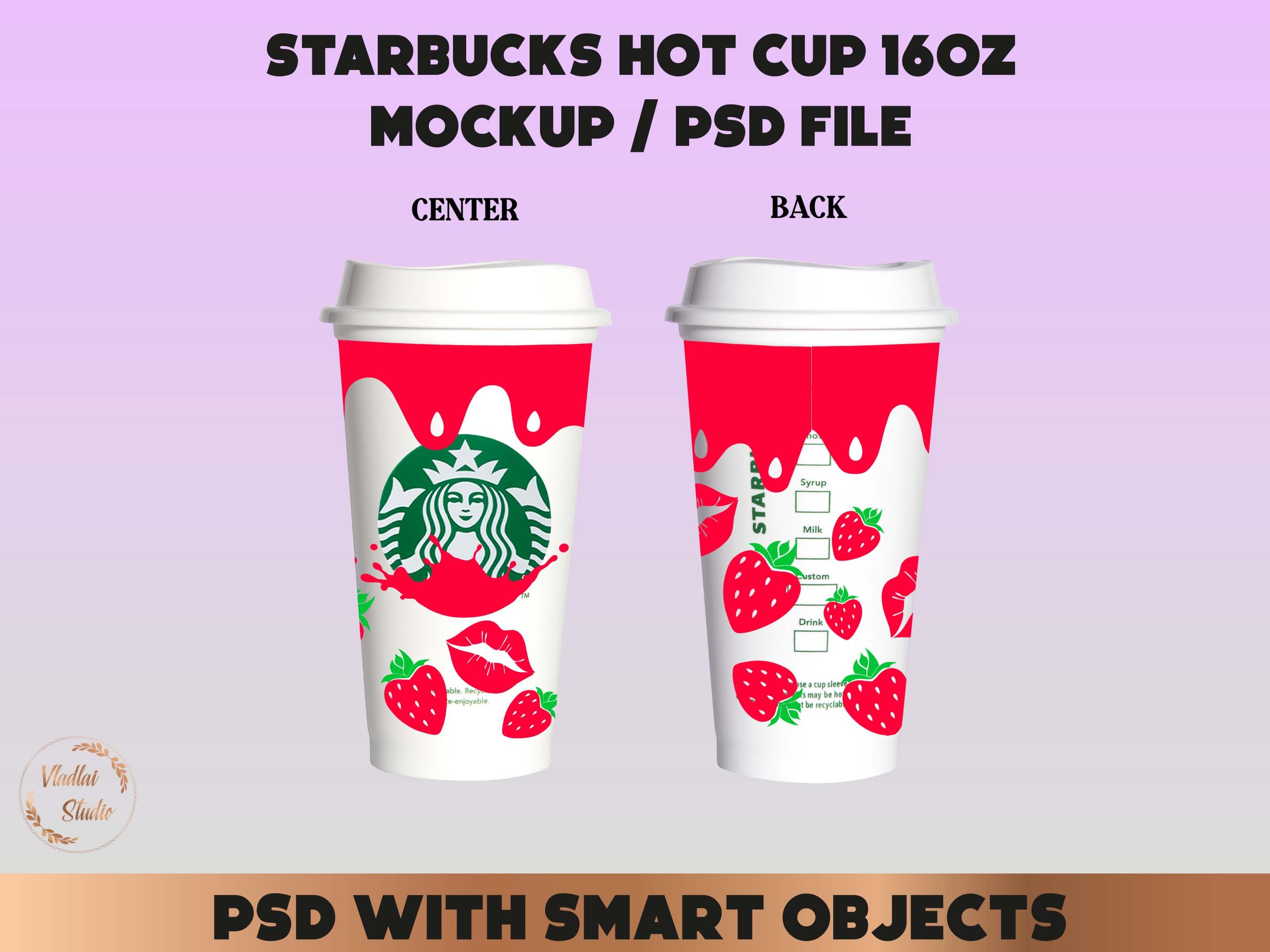 Starbucks HOT Cup Mockup 16 Oz PSD File With Smart Object - Etsy