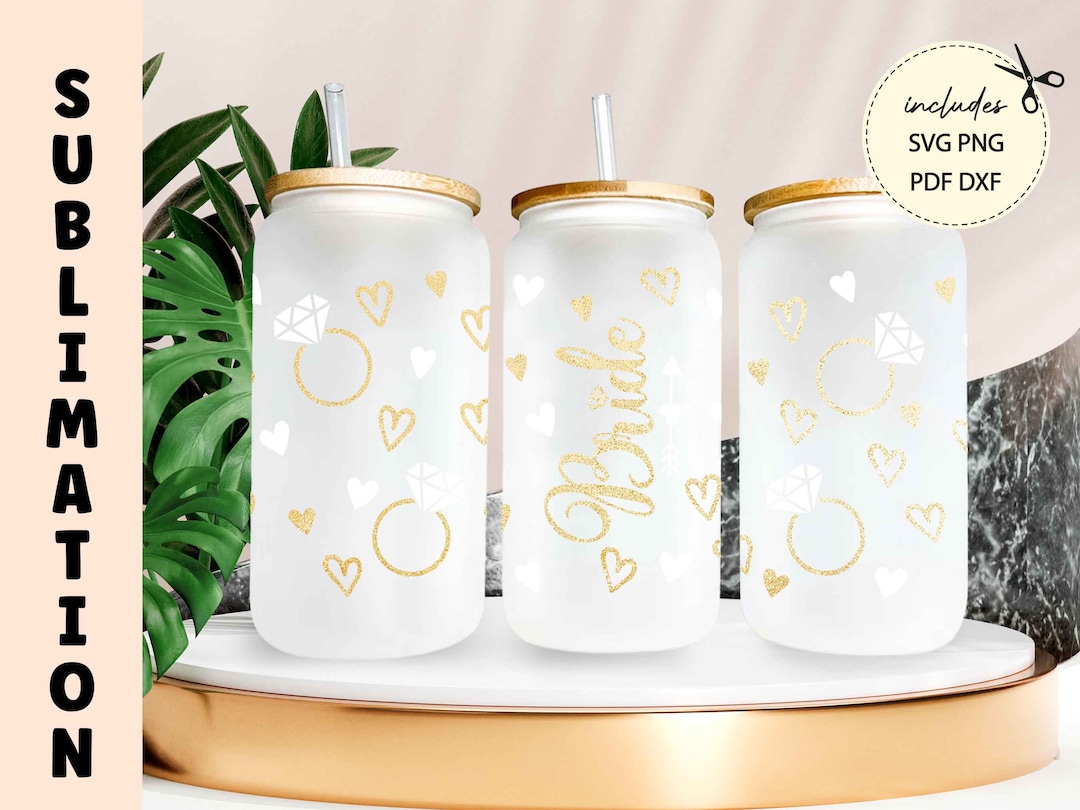 Bride Svg Libbey 16 Oz Cup Svg Future Mrs. Coffee Cup Svg Bachelorette ...