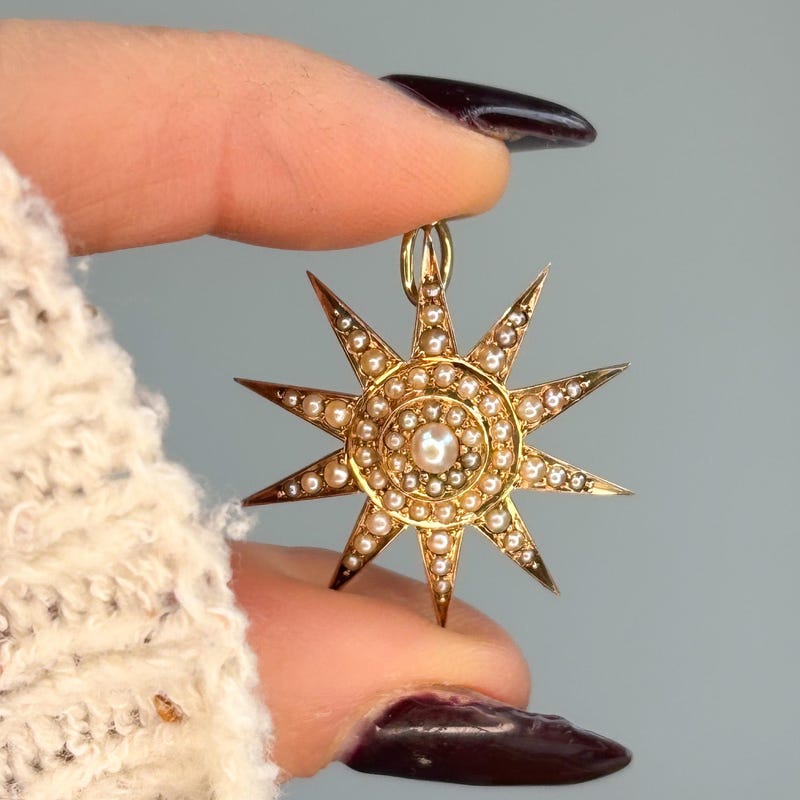 15ct Star Pendant - Etsy UK