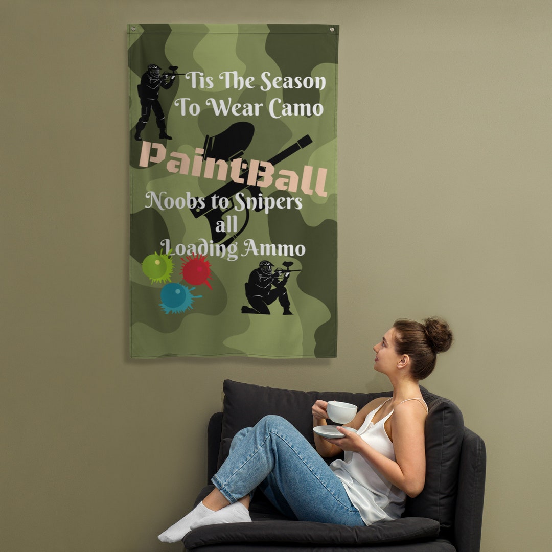 PAINTBALL Pro Flag for Giant Wall Hanging Decoration See - Etsy