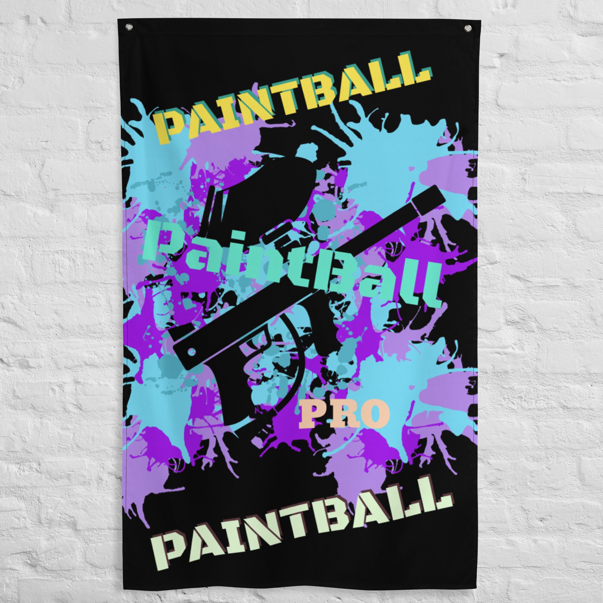 PAINTBALL Pro Flag for Giant Wall Hanging Decoration See - Etsy