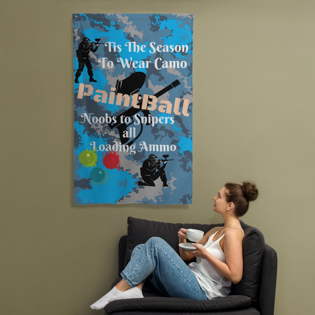 PAINTBALL Pro Flag for Giant Wall Hanging Decoration See Product Info ...