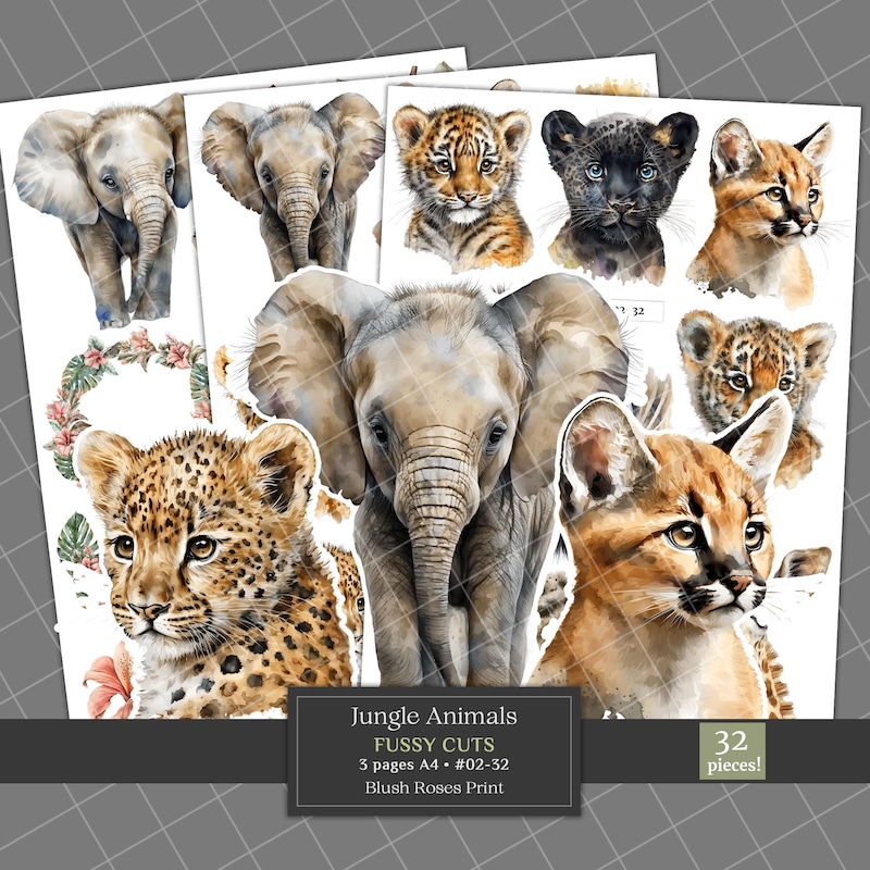 Safari Fussy Cut - Etsy UK