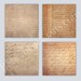 Old Letters Scrapbook Paper Pad Printed , Antique Letters Printed Paper ...