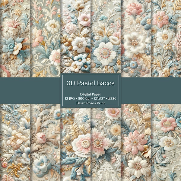 Lace Scrapbook Paper - Etsy
