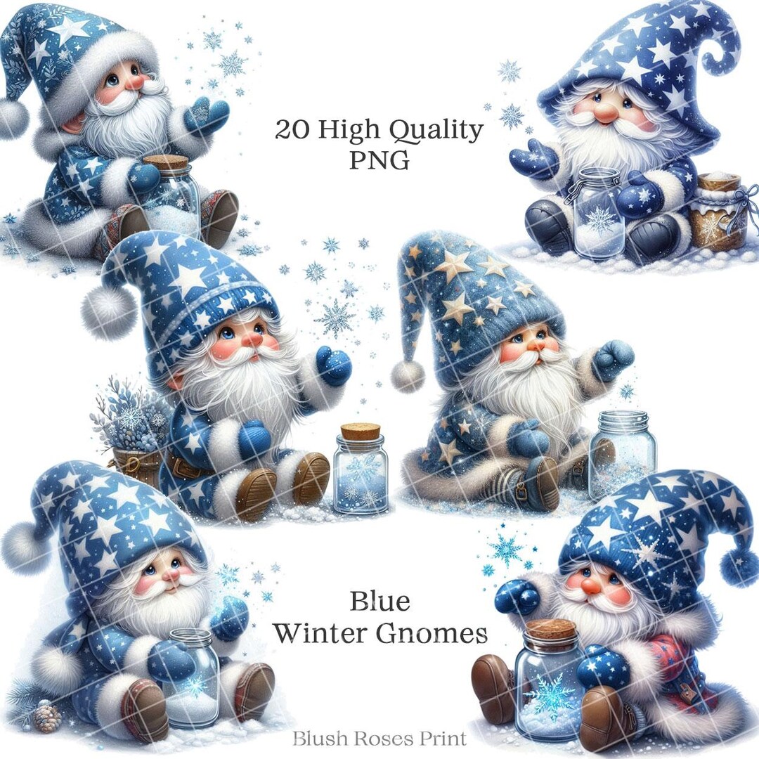20 Winter Gnomes Clipart, Funny Gnome, Scandinavian Gnomes, HIGH ...