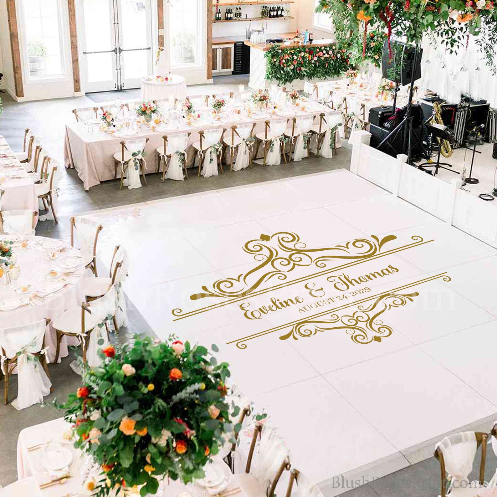 Personalized Wedding Dance Floor Sticker Wedding Floor - Etsy
