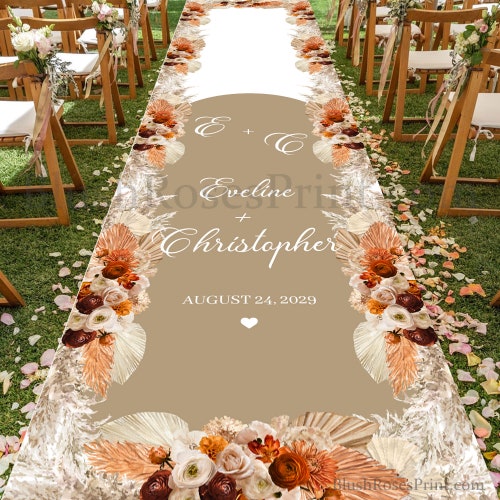 Custom Personalized Wedding Aisle Runner - Etsy