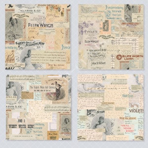 Vintage Ephemera Scrapbook Paper Pad, Old Newspapers Retro Photography ...