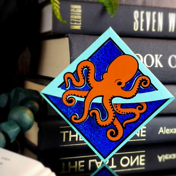 Octopus Bookmark - Etsy