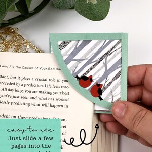 Birch Birds Paper Corner Bookmark, Reader Gift, Book Lover Accessories ...