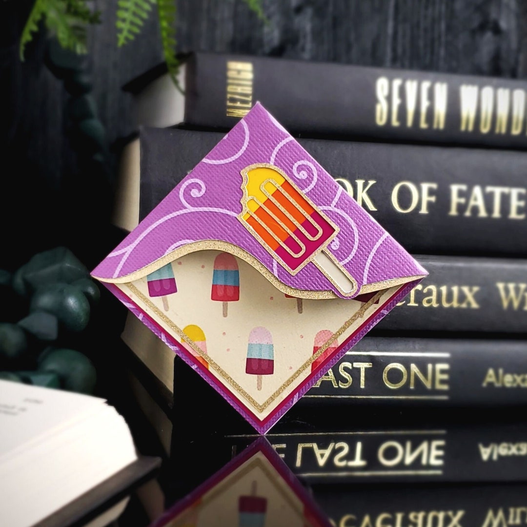 Popsicle Paper Corner Bookmark, Reader Gift, Book Lover Page Marker ...