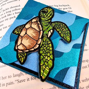 Sea Turtle Corner Bookmark, Ocean Bookmark, Sea Creature Bookmark ...