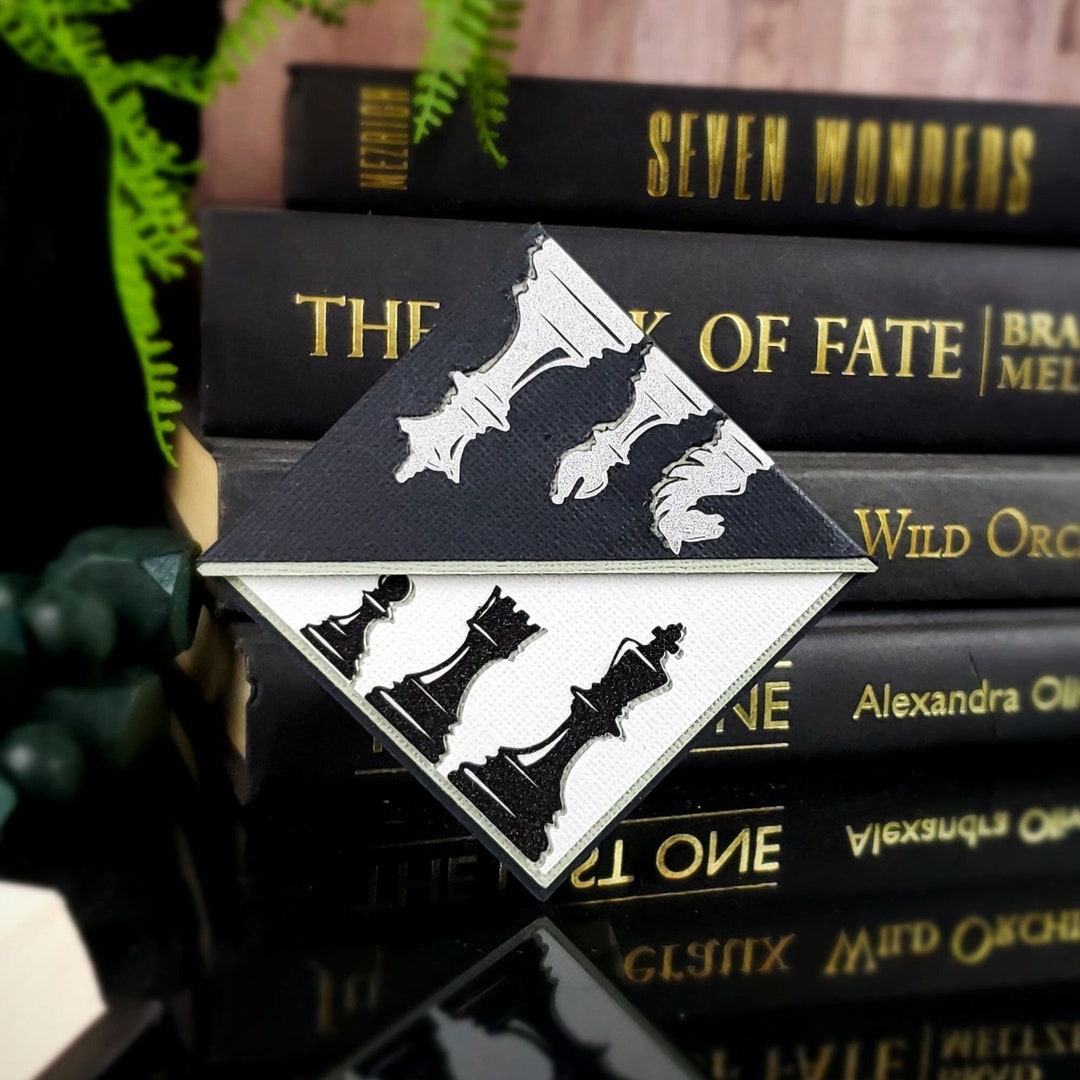Chess Corner Bookmark, Page Corner Bookmark, Chess Piece Bookmark ...
