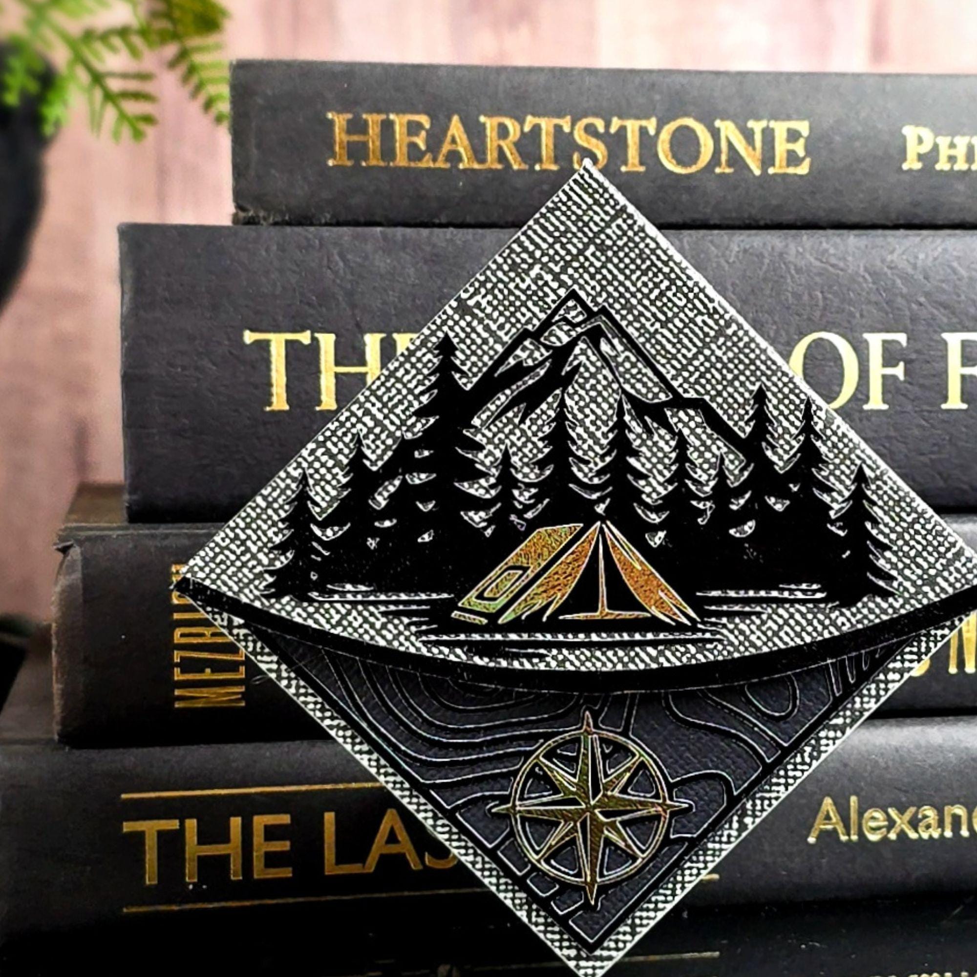Camping Adventure Corner Bookmark, Reader Gift, Book Lover, Mountain ...