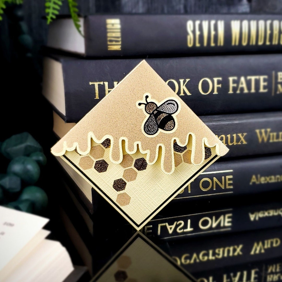 Bee Honey Drip Corner Bookmark Reader Gift for Her Custom Gifts for Her ...