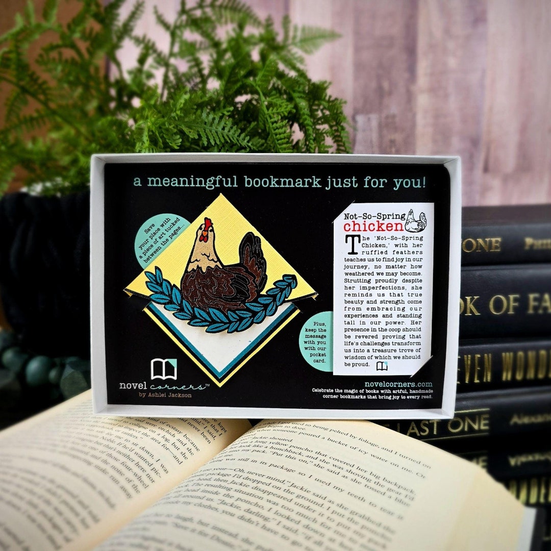Chicken Corner Bookmark Gift Set, Bookmark Gift Set, Book Gift for Her ...