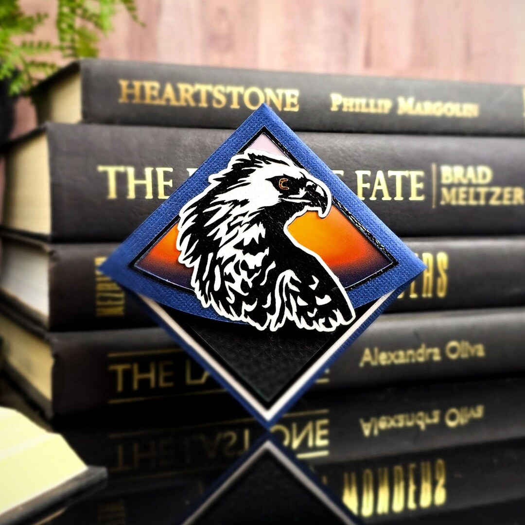 Patriotic Eagle Corner Bookmark - Cardstock and Vinyl Personalized Book ...