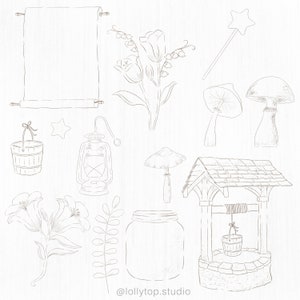 Fairy Garden - Coloring Pages - Etsy