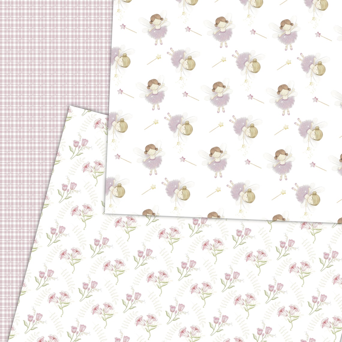 Fantasy World Fairy Garden Digital Paper - Etsy