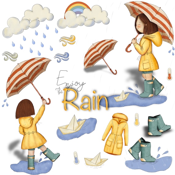 Rainy Day Beach Clipart
