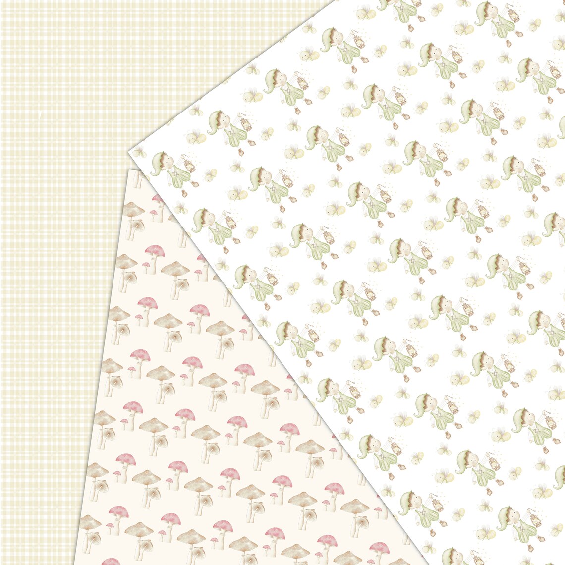 Fantasy World - Fairy Garden Digital Paper - Etsy