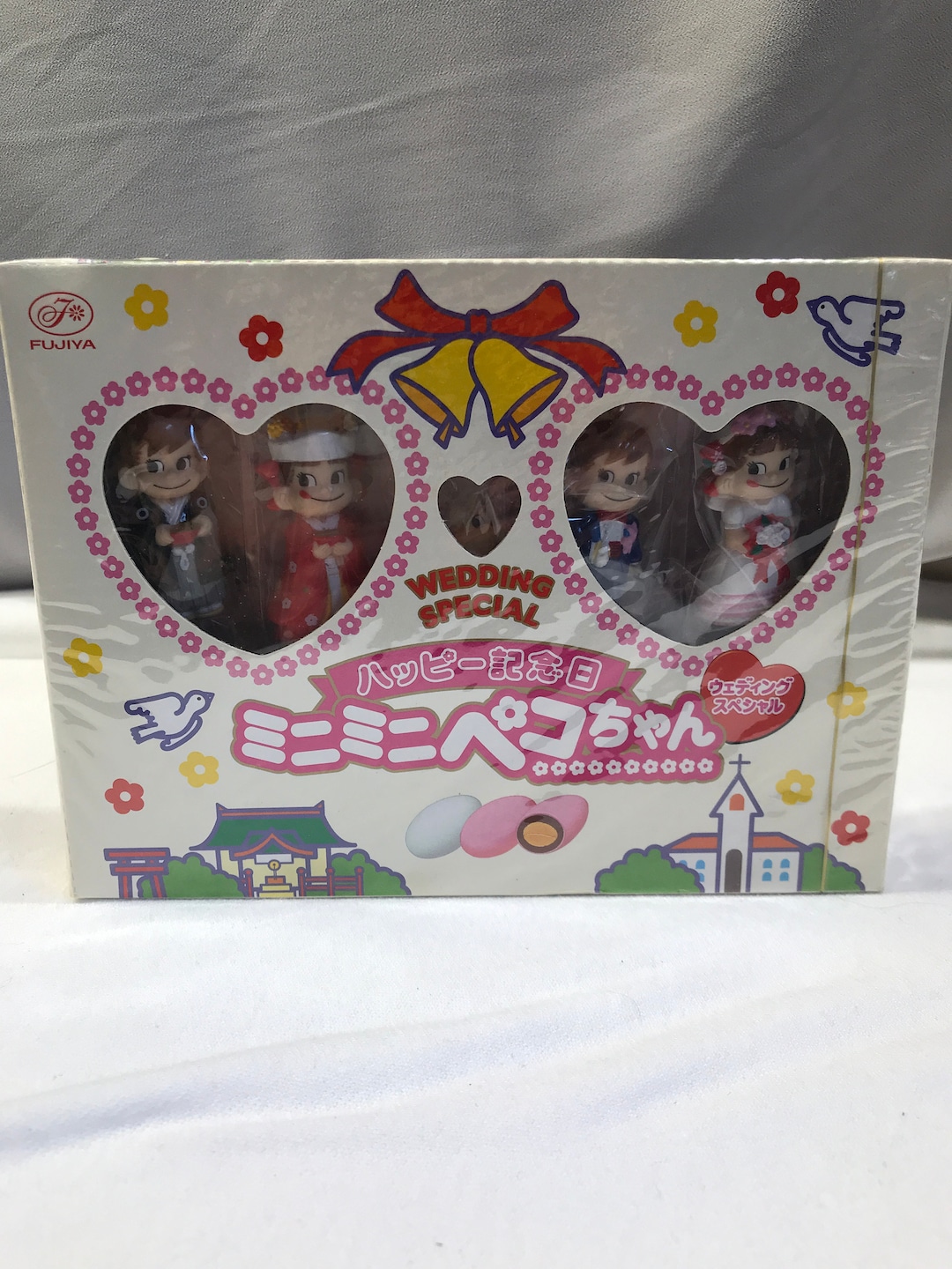 Fujiya Wedding Special Mini Peko-chan, Poco-chan Figure Set in Box ...