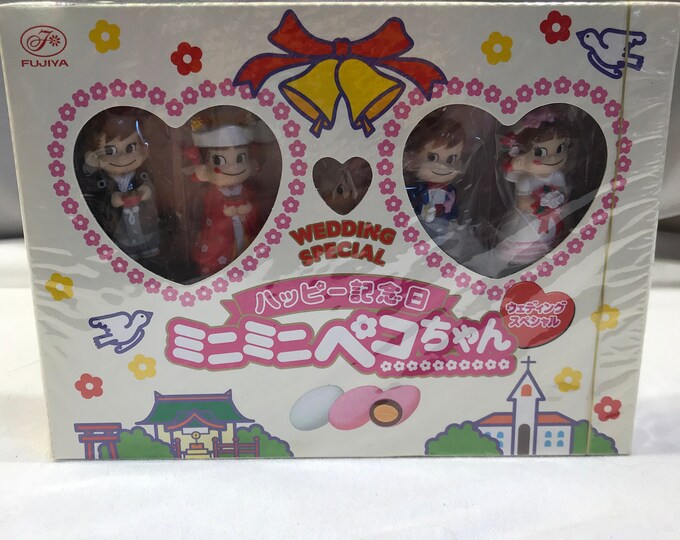 Fujiya Wedding Special Mini Peko-chan, Poco-chan Figure Set in Box ...