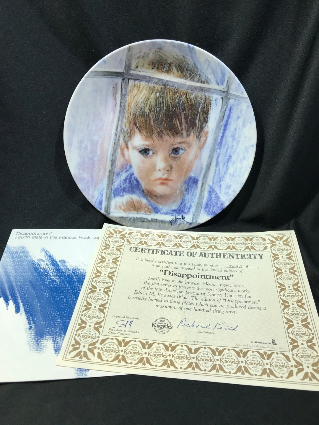 Collectible Plate, Edwin M Knowles, Bradford Exchange, Frances Hook ...