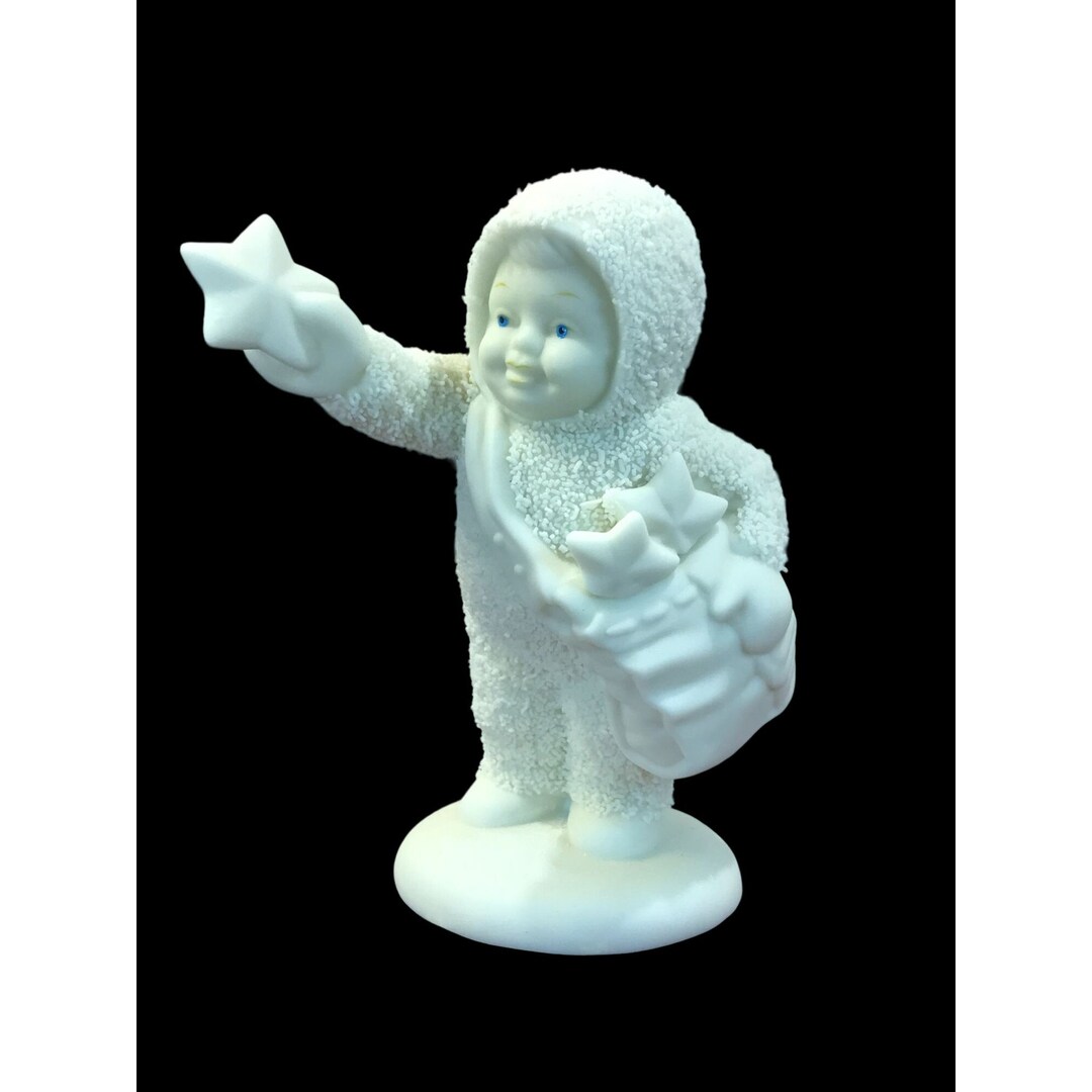 Dept 56 Snowbabies Angel Figurine With Star Filled Bag, White Snow ...