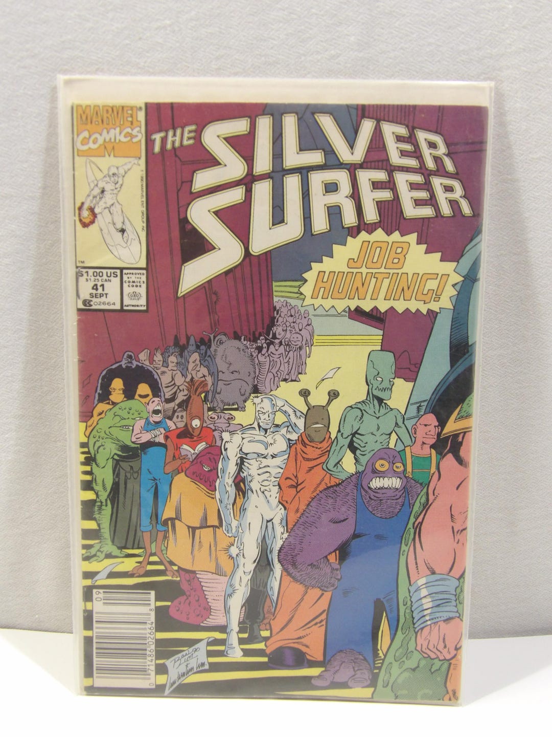 Vintage Marvel Comic Book, Silver Surfer, Job Hunting 1990 No 41 Sept ...