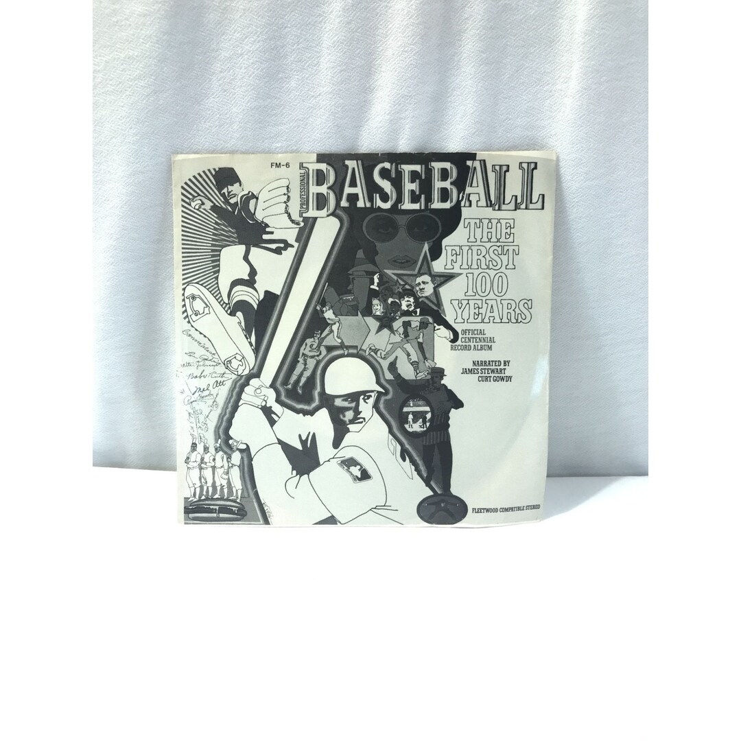 Vintage Vinyl Record, Baseball the First 100 Years, 33 1/3 RPM ...