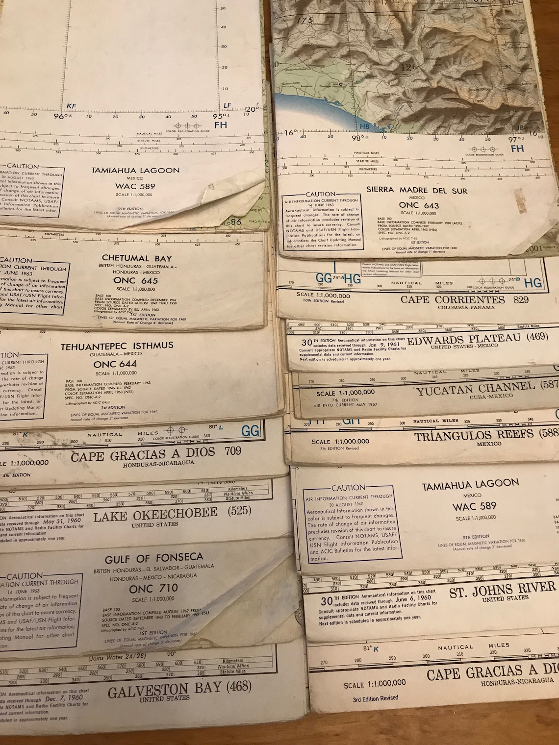 Vintage Aeronautical Chart 1950s 1960s Era Flight Map Charts - Etsy