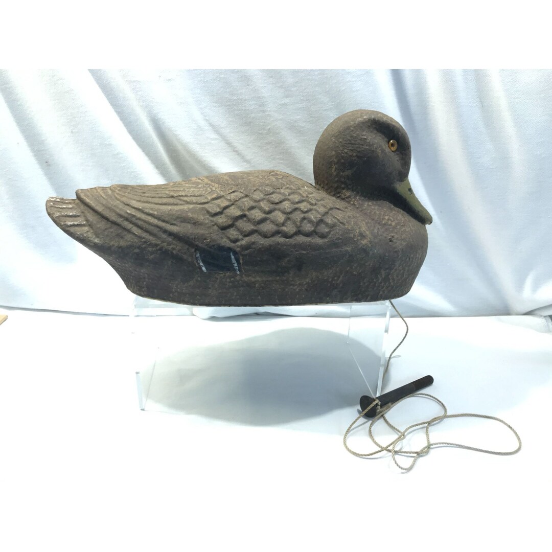Vintage Fiber Duck Decoy, Hunting Duck Decoy With Weight - Etsy
