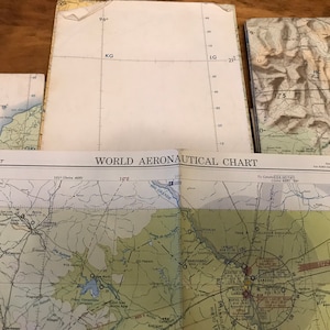 Vintage Aeronautical Chart, 1950s 1960s Era Flight Map Charts for ...