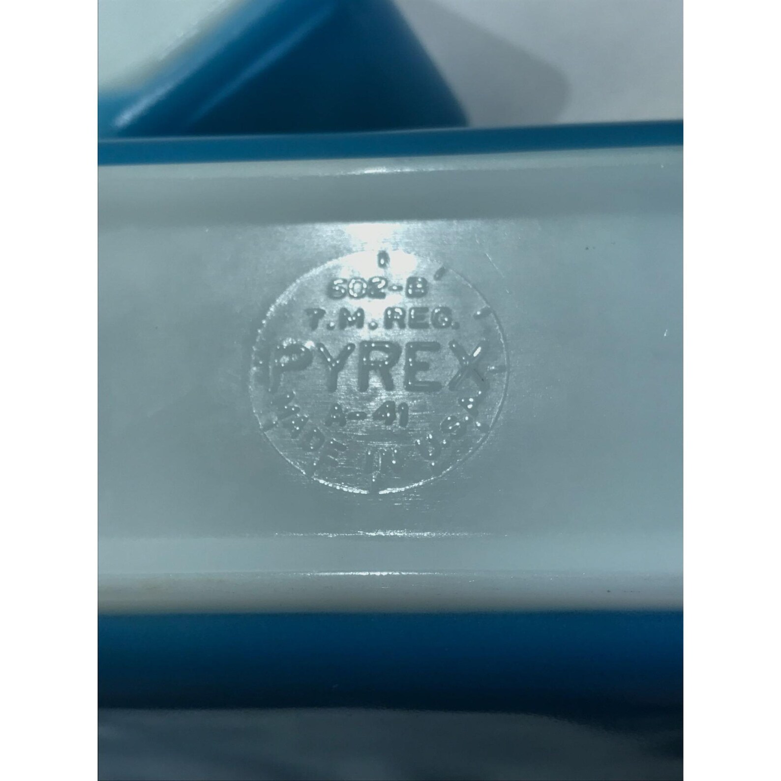 Vintage Pyrex 502-B Blue Refrigerator Dish Set, Light Blue, 2 Piece Set ...