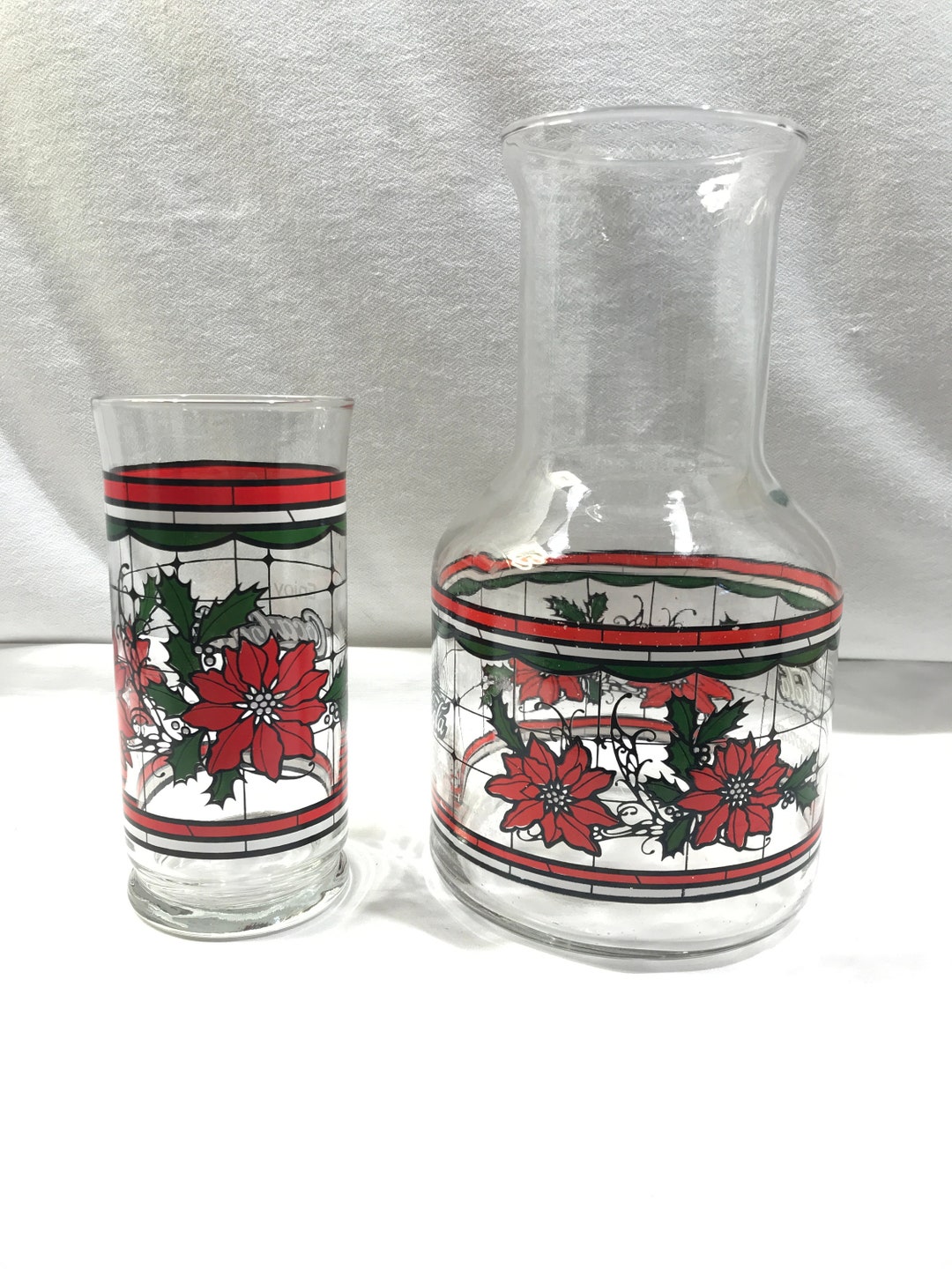 Coca-cola Whataburger Pitcher and Glass Set Two Pieces - Etsy