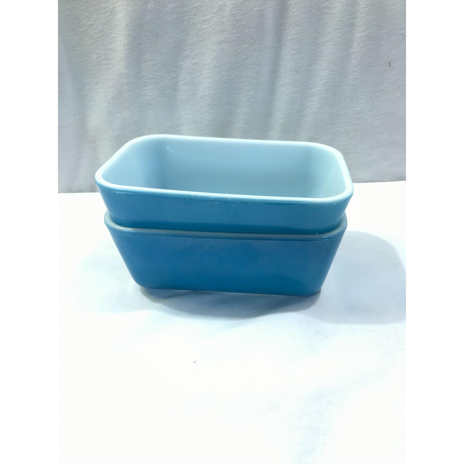 Vintage Pyrex 502-B Blue Refrigerator Dish Set, Light Blue, 2 Piece Set ...