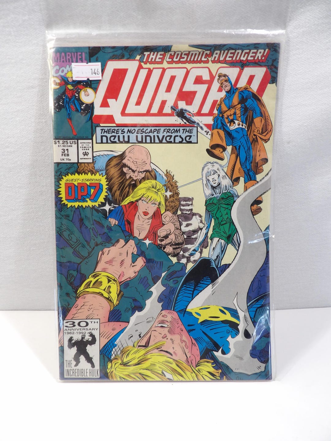 Vintage Marvel Comics Comic Book, Quasar Vol 1 No 31, February 1992 - Etsy