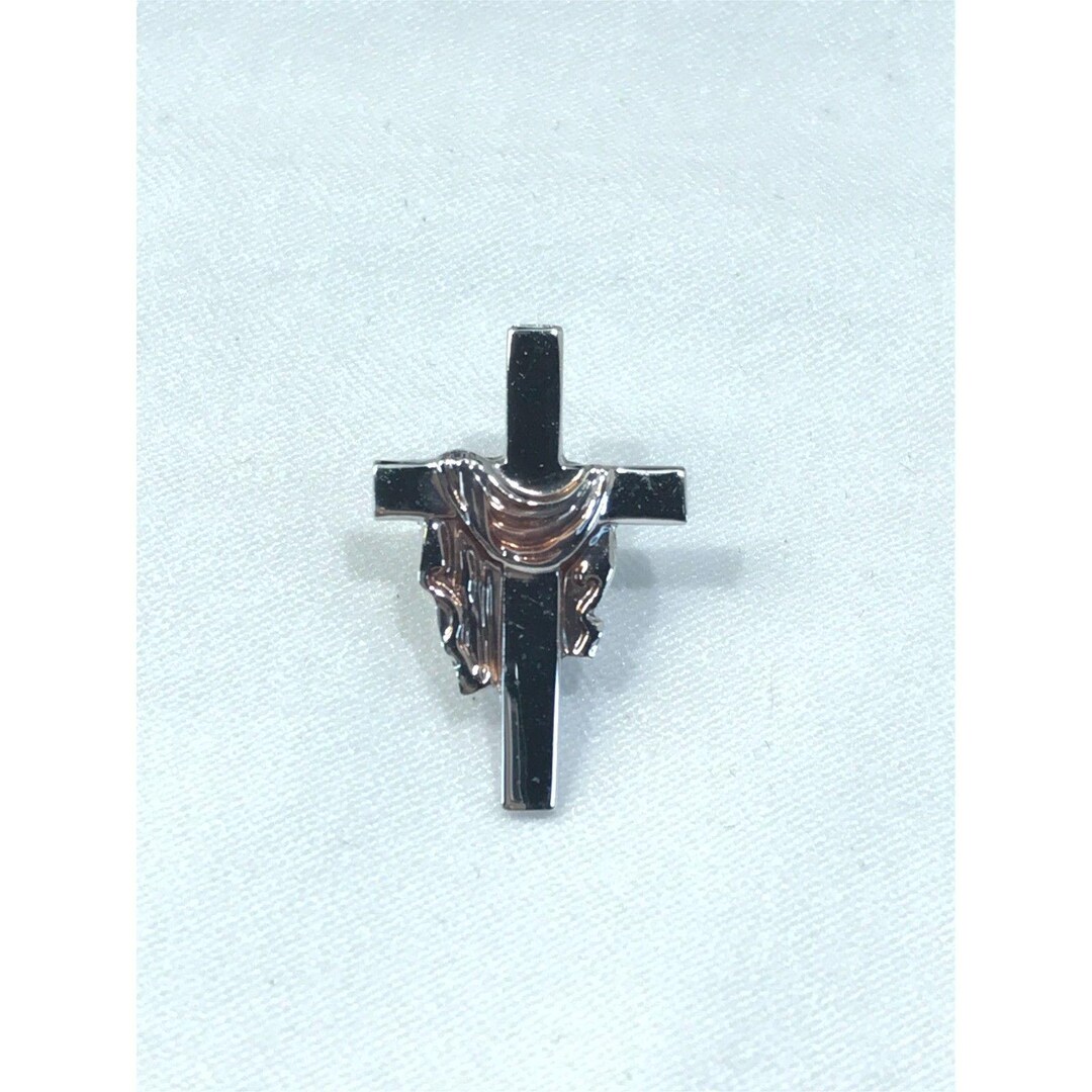 Sterling Silver Cross Pin Small Silver Christian Catholic Tie or Lapel ...