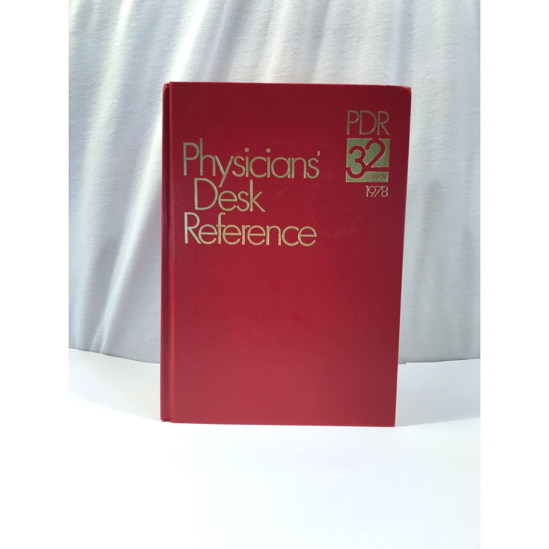 Physicians Desk Reference 32 Edition, 1978 Medical Doctor Book, PDR - Etsy
