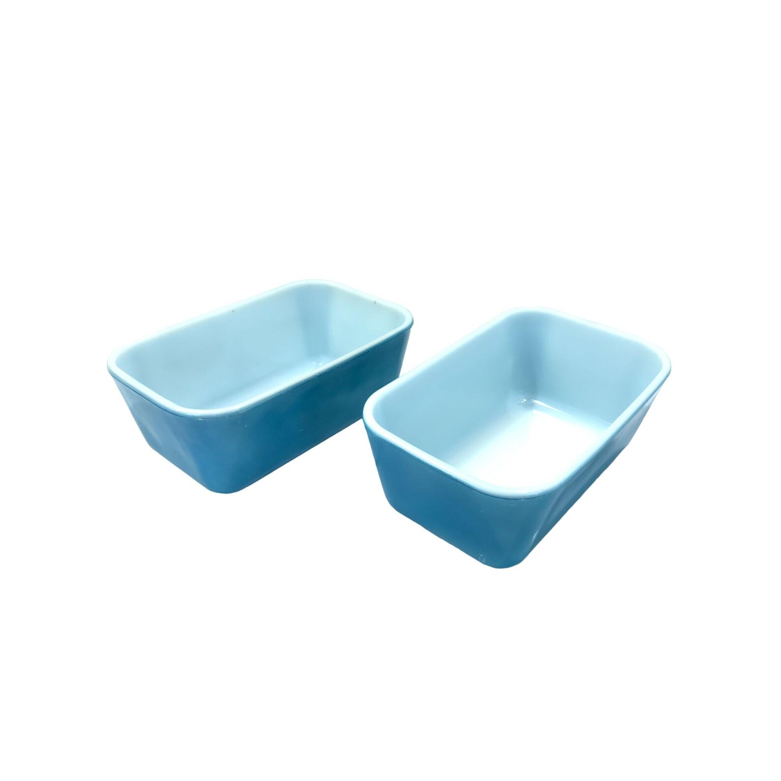 Vintage Pyrex 502-B Blue Refrigerator Dish Set, Light Blue, 2 Piece Set ...