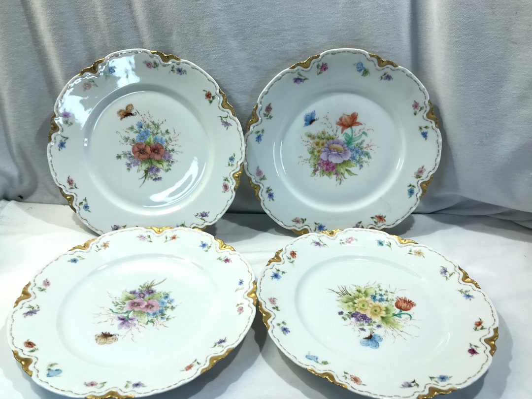 Haviland France Fine China Porcelain Plate Floral Design - Etsy