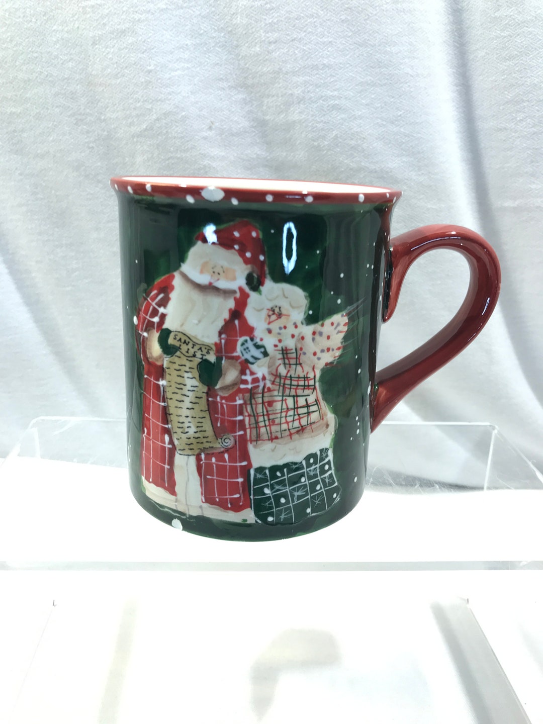 Santa Mates by Noble Excellence , Christmas Mug Cup, Earthenware ...
