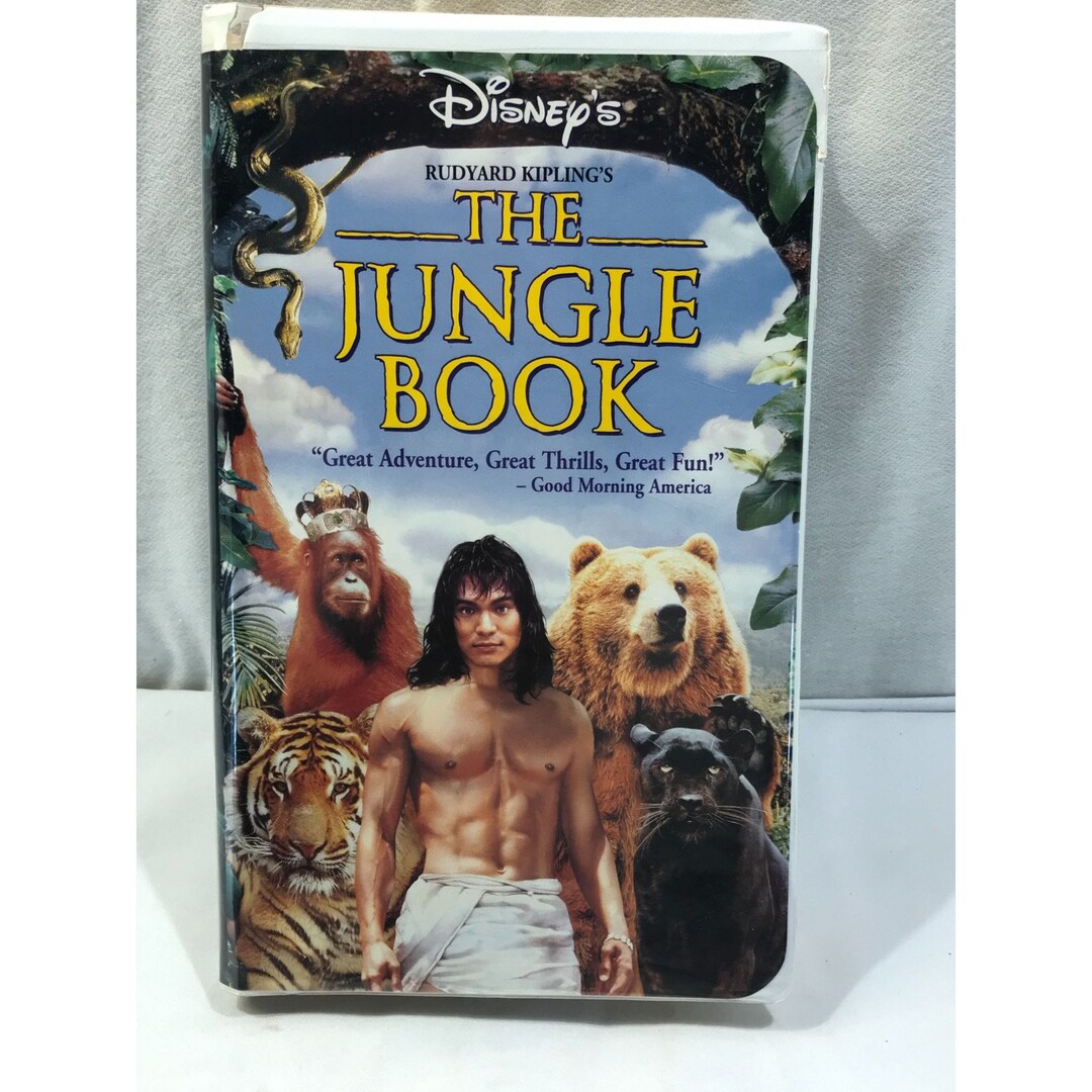 Vintage Walt Disney Movie VHS Tape the Jungle Book, Animated Rated PG ...