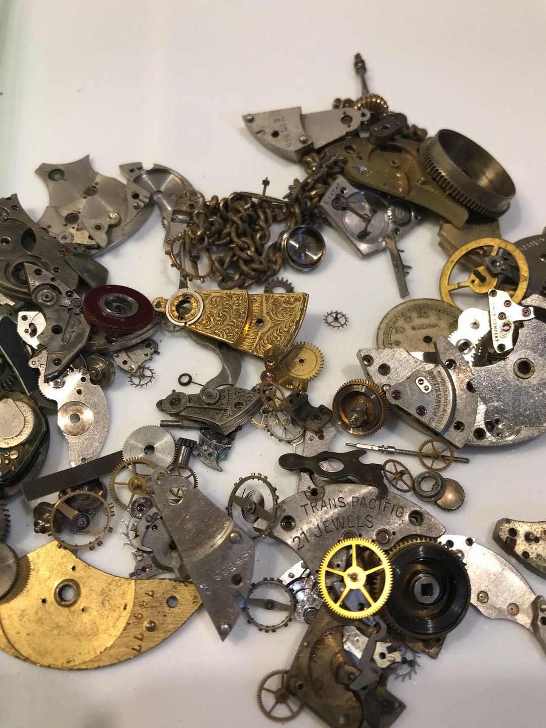 Large Craft Lot Watch Bits, Cogs, Gears, Wheels and More, Micro Small ...