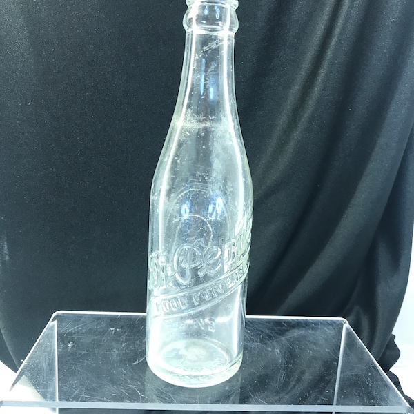 Dr. Pepper Embossed Glass Bottle - Etsy